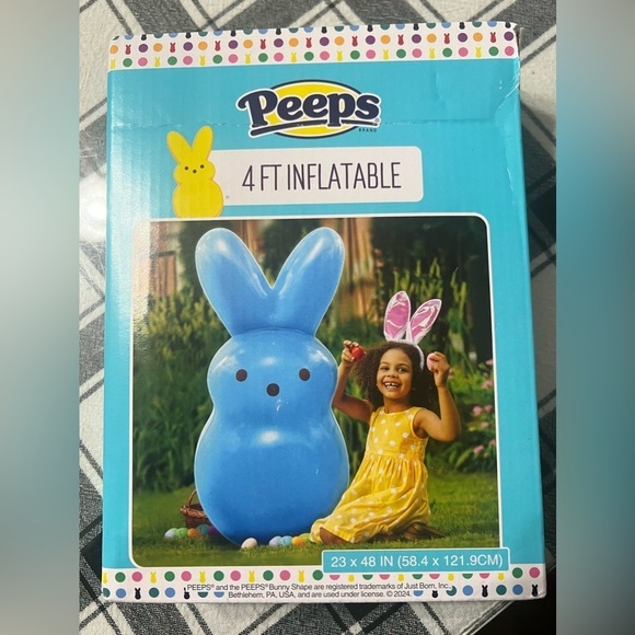 Peeps | Holiday | Nwt4 Ft Inflatable Blue Peeps | Poshmark